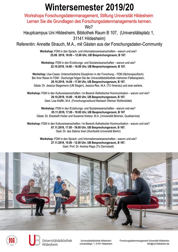 Hildesheimer Workshops zum FDM (UB, SUH) – Forschungsdaten.org